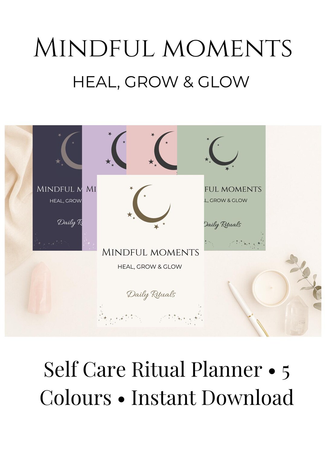Self Care Ritual Planner: Daily Planner Printable (PDF) - Etsy