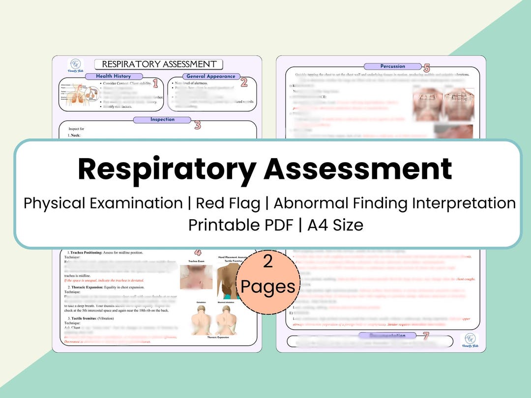 Respiratory Assessment Cheat Sheet: Complete Physical Examination Guide ...