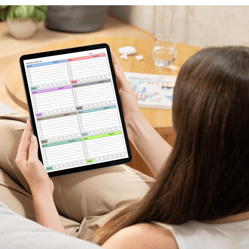 Nursing to Do List Printable | Nursing Shift Planner | Patient ...