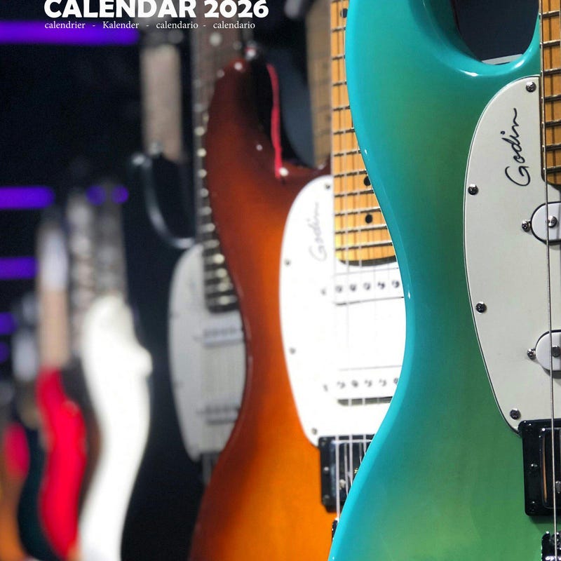2026 Guitar Calendar - Etsy