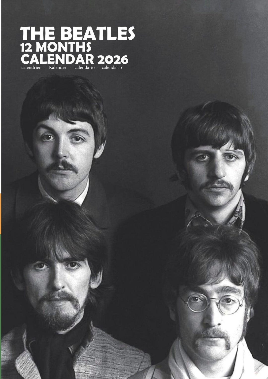 The Fab Four (the Beatles) A3 Calendar (M) - Etsy