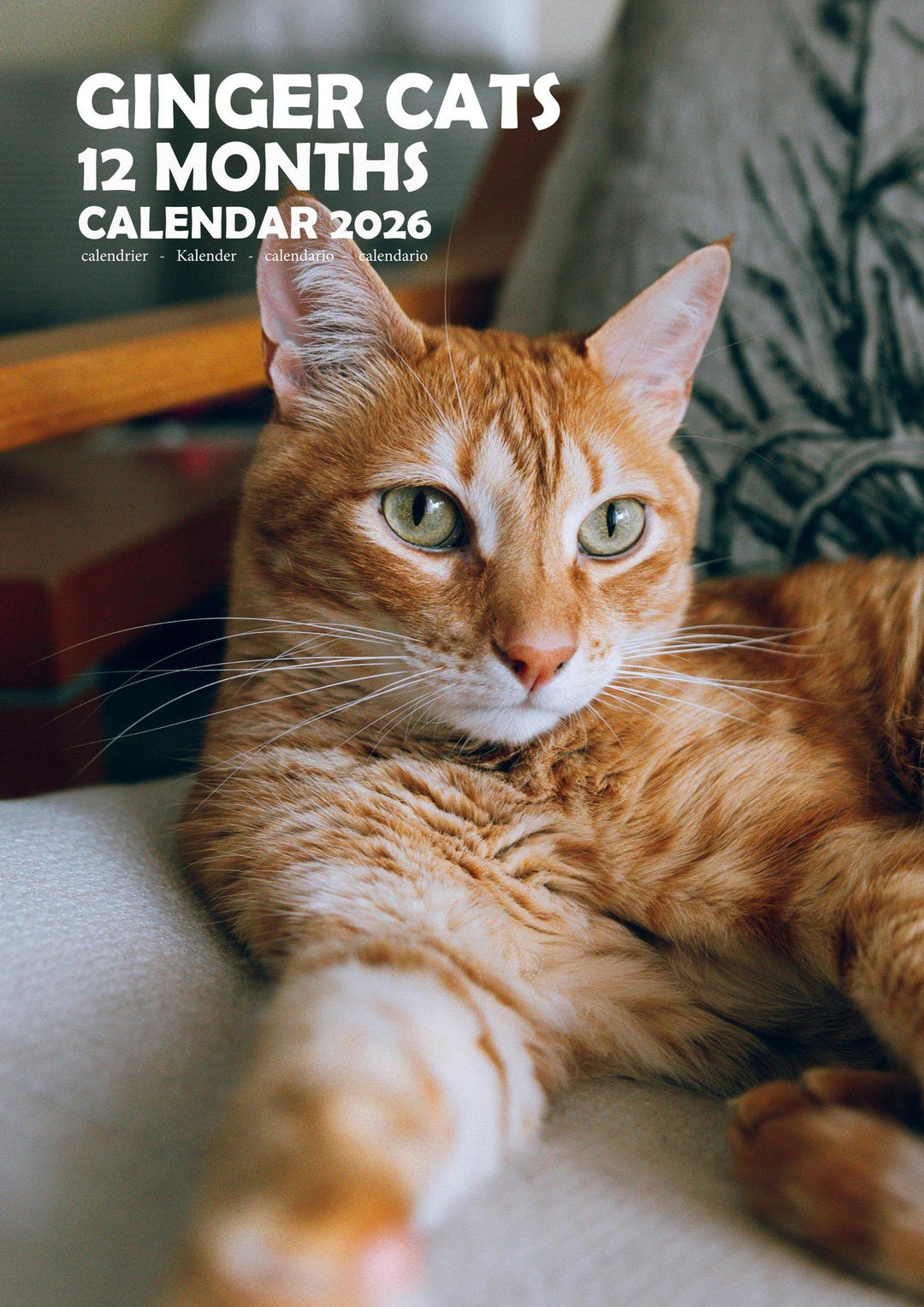 Ginger Cat A3 Calendars 2026 (M) - Etsy