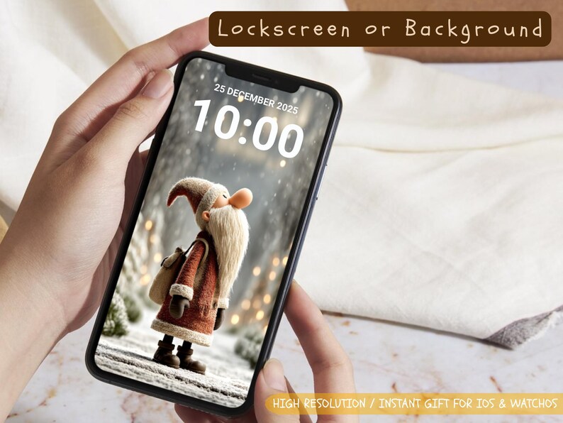 Apple Watch Faces Christmas Wallpaper Set | Cozy Christmas Digital Lock ...
