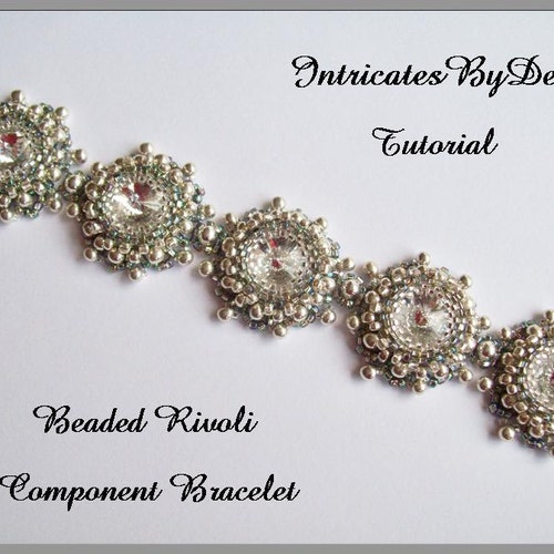 PDF Tutorial Beaded Rivoli Motif Bracelet Jewelry Beading - Etsy