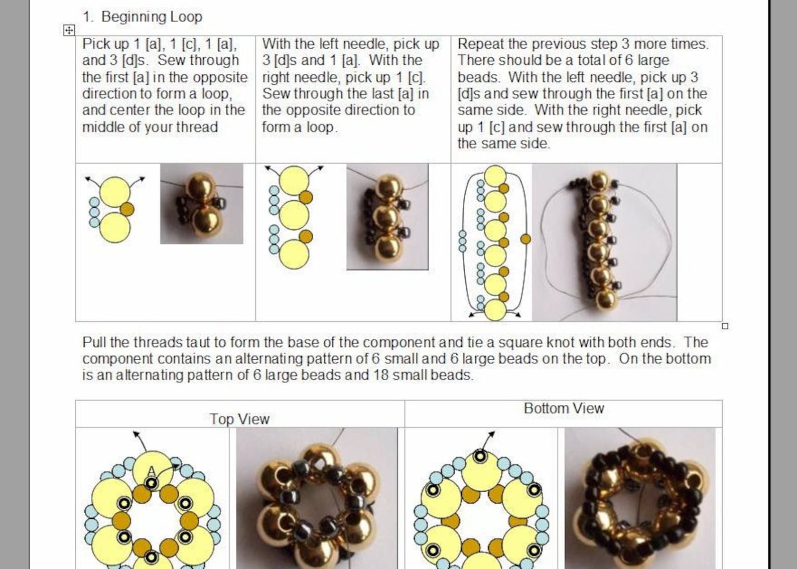 Tutorial Beaded Medallion Motif Necklace and Bracelet Jewelry Beading ...