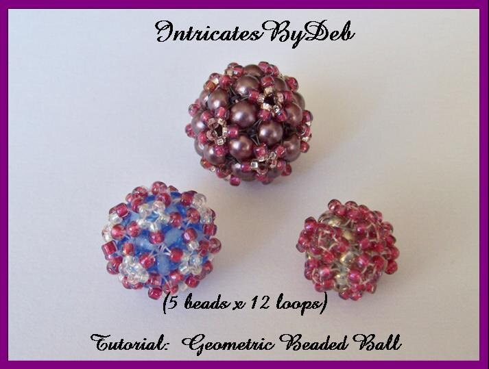 Geometric Beaded Ball Tutorial: DIY Jewelry Pattern (PDF Download) - Etsy