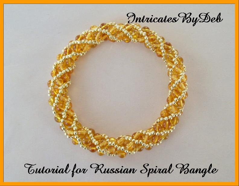Tutorial Beaded Twisty Russian Spiral Bangle Bracelet - Jewelry Beading ...