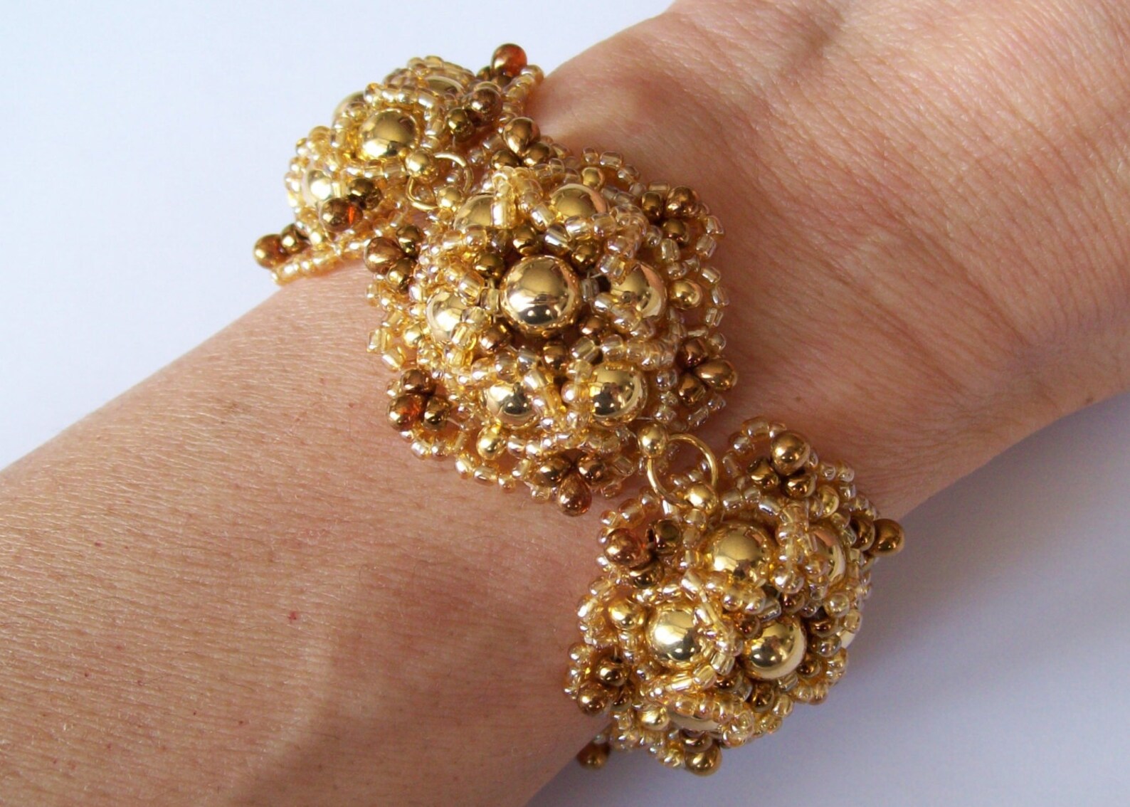 PDF Tutorial Beaded Medallion Motif Bracelet - Jewelry Beading Pattern ...