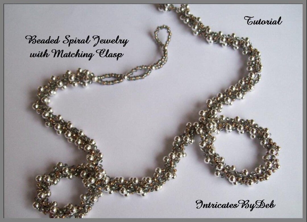 Tutorial Beaded Spiral Rope Jewelry With Matching Clasp, Jewelry ...