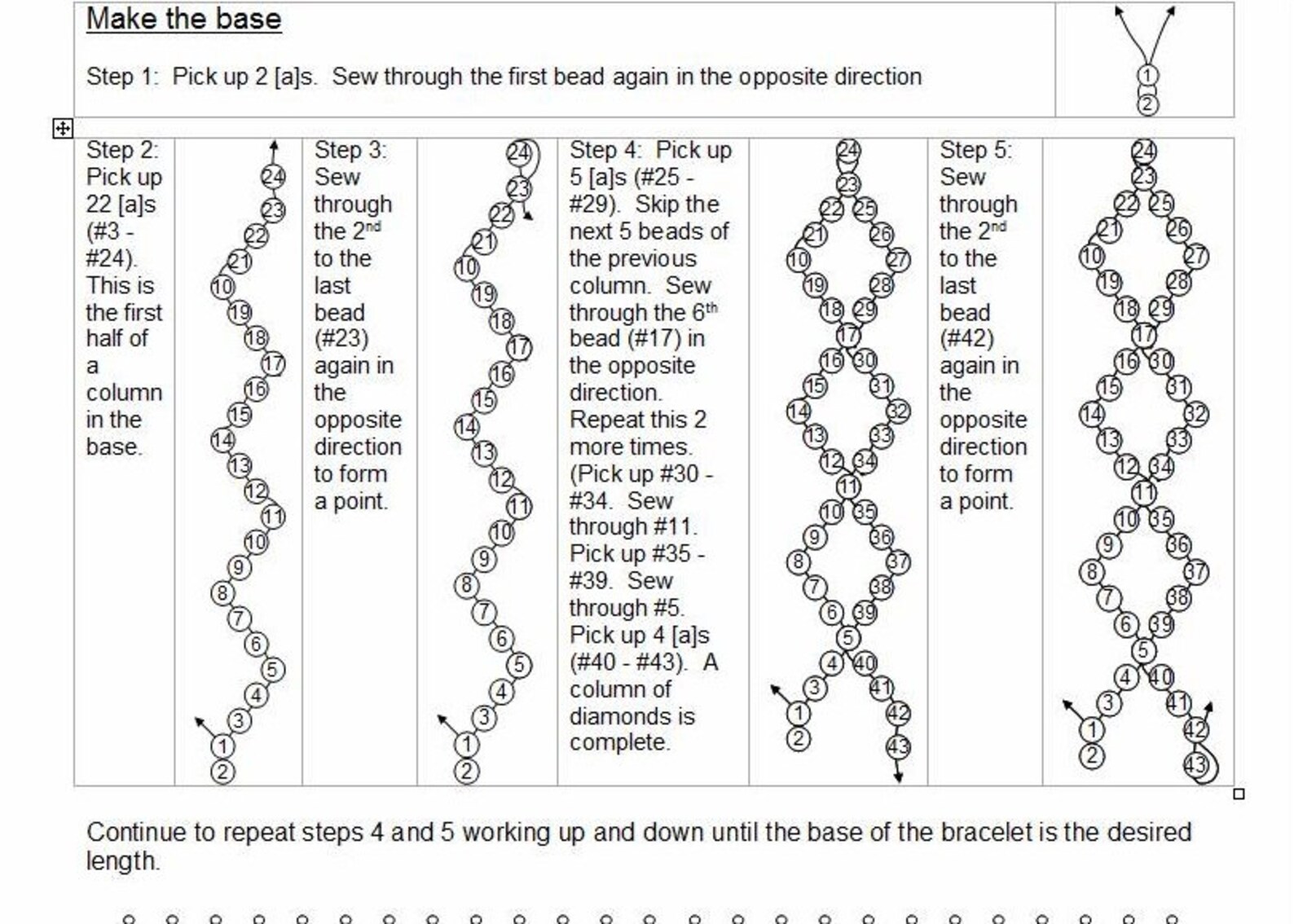 Tutorial Bead Netting Fishnet Teardrop Cuff Bracelet - Jewelry Beading ...