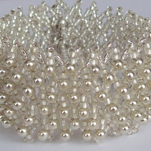 Tutorial Bead Netting Fishnet Teardrop Cuff Bracelet - Jewelry Beading ...