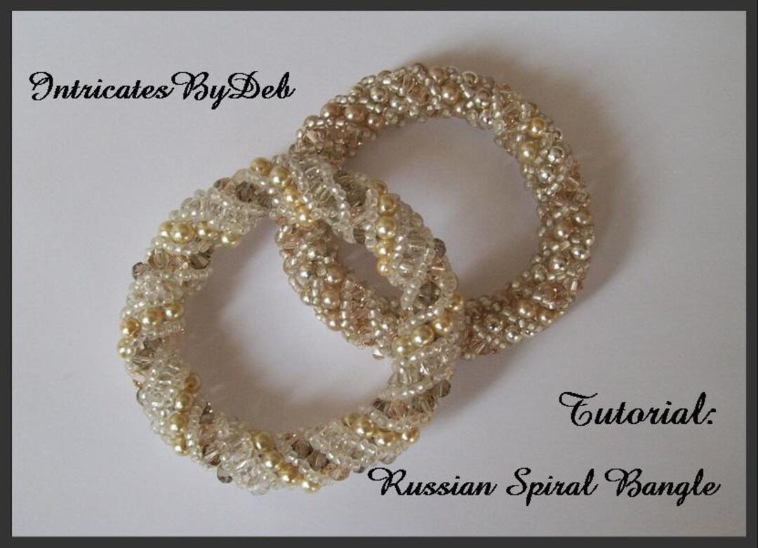 Digital Download Tutorial for Beaded Russian Spiral Bangle or Bracelet ...