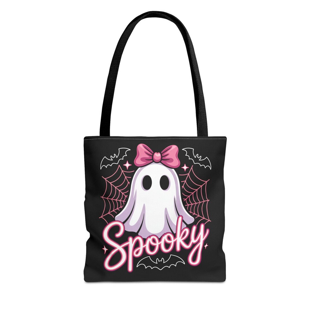 Spooky Ghost Tote Bag - Perfect for Halloween, Casual Use, Shopping ...