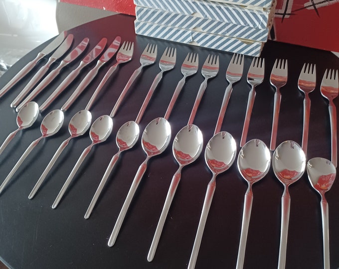Mid Century Flatware Set Solingen Anoxin With Original Boxes - Etsy