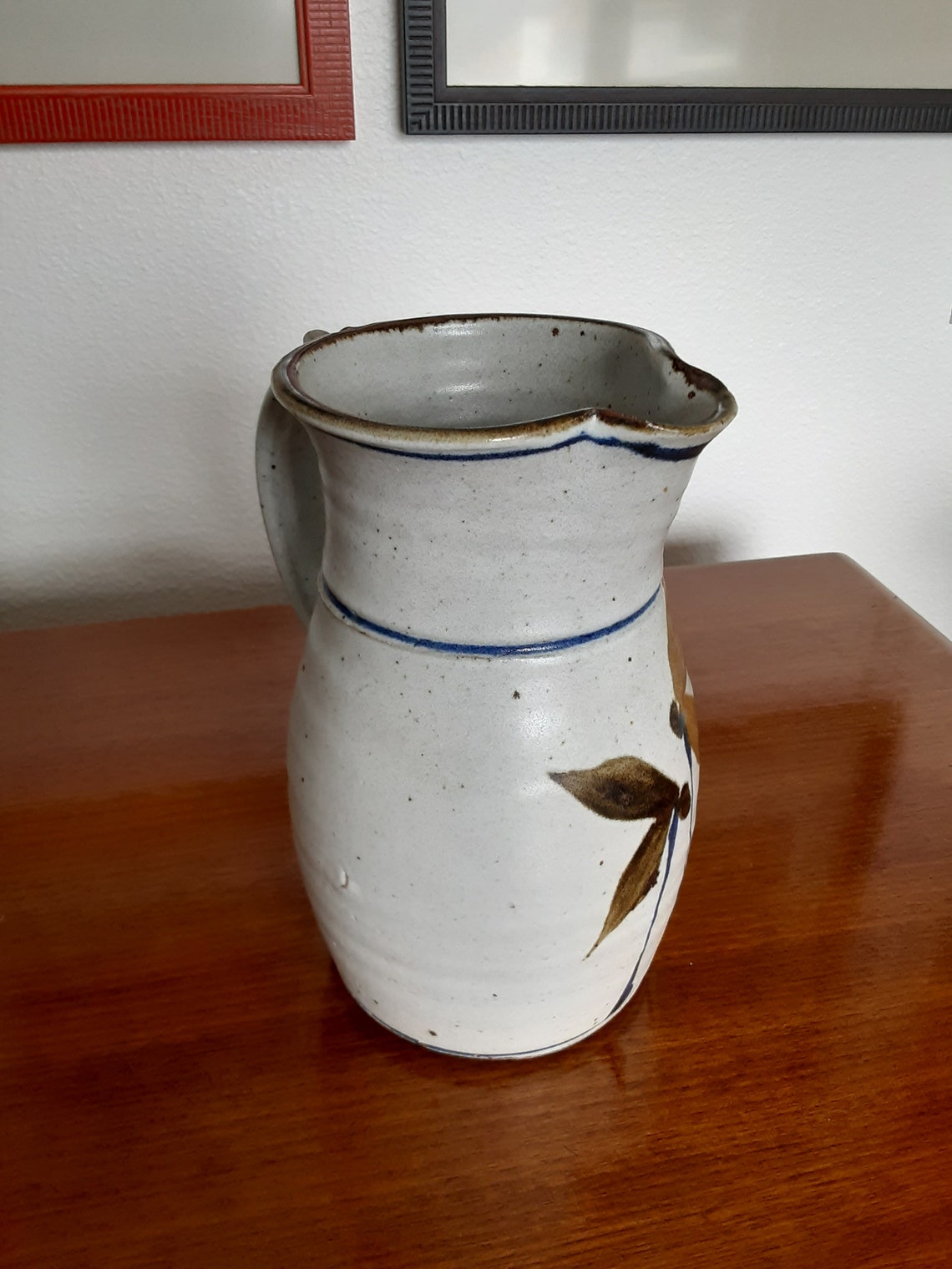 1980 Roland White Ceramic Pottery Pitcher - Etsy