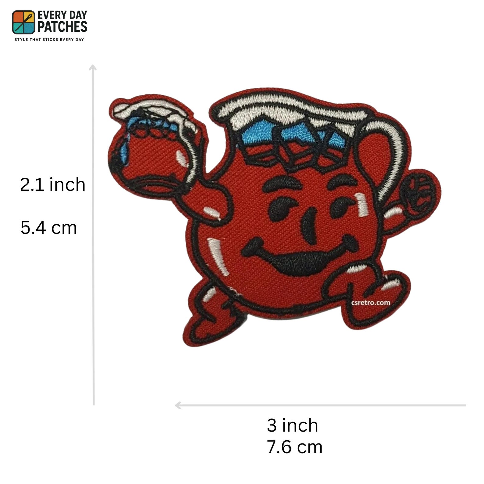 Kool Aid Man Pitcher Vintage Retro 90s Style Iron on Patch Fashion 80s ...