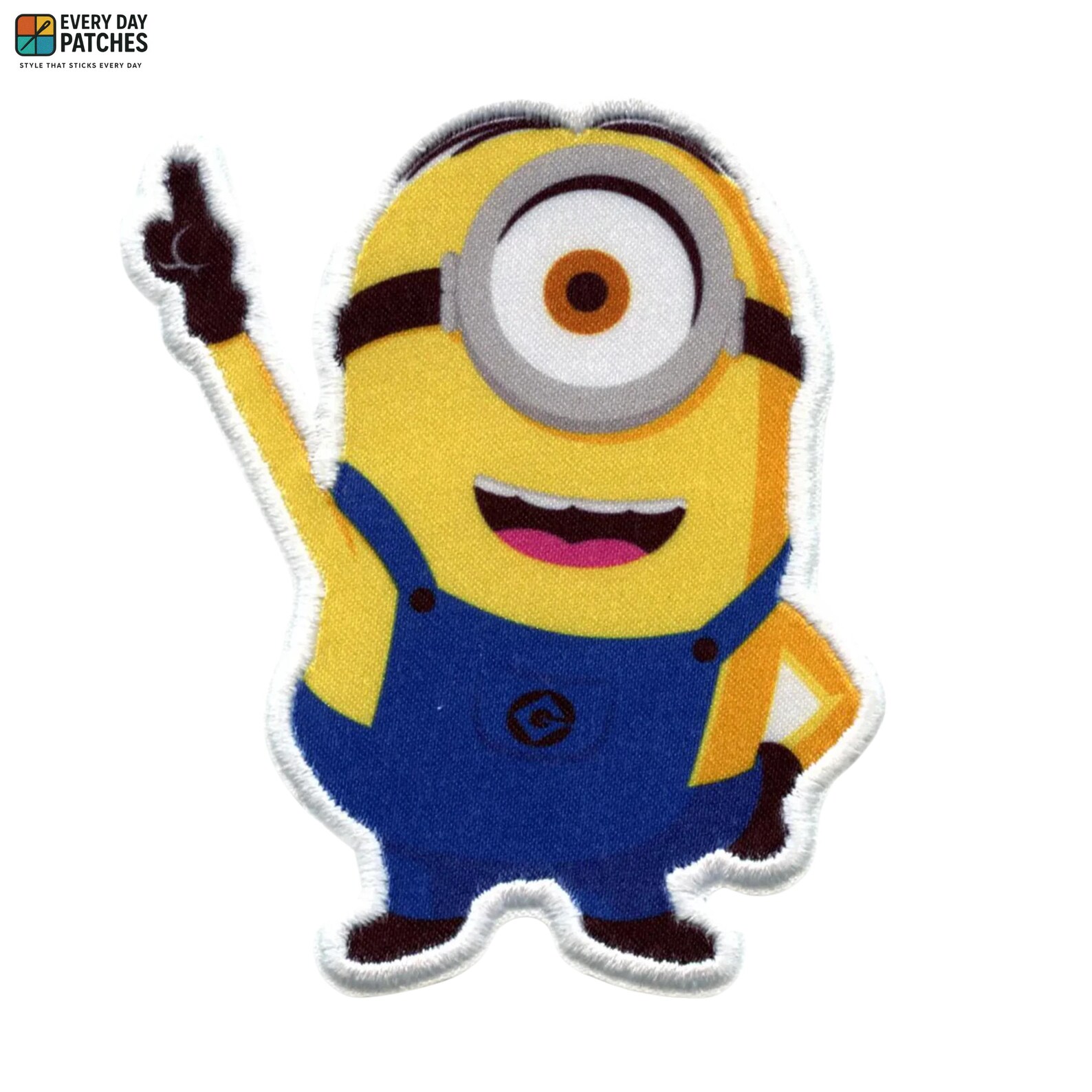 One Eyed Yellow Cartoon Character Large Embroidered Iron on Patch - Etsy