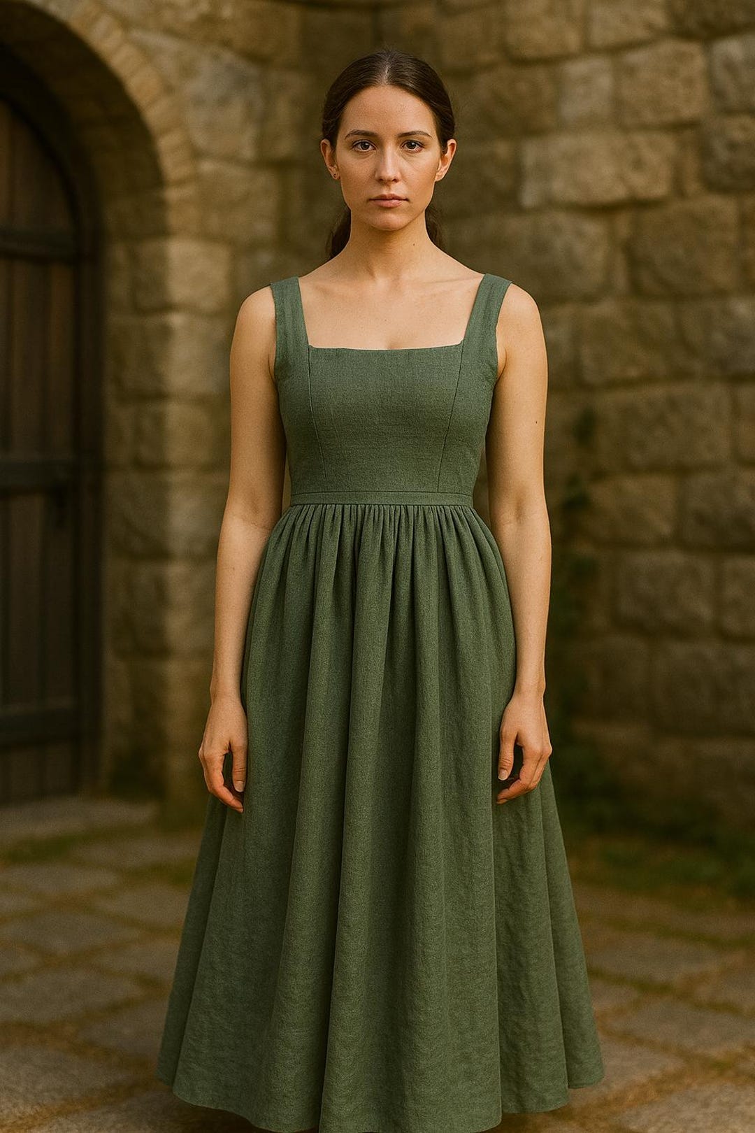 Digital Sewing Pattern PDF | Women’s Full-length Dress With 3/4 Circle ...