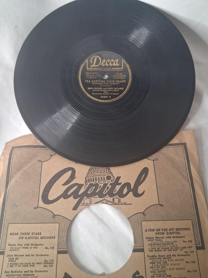 Lot of 30 Vintage Decca 78 RPM Records 1930s-40s Country Swing Jazz ...