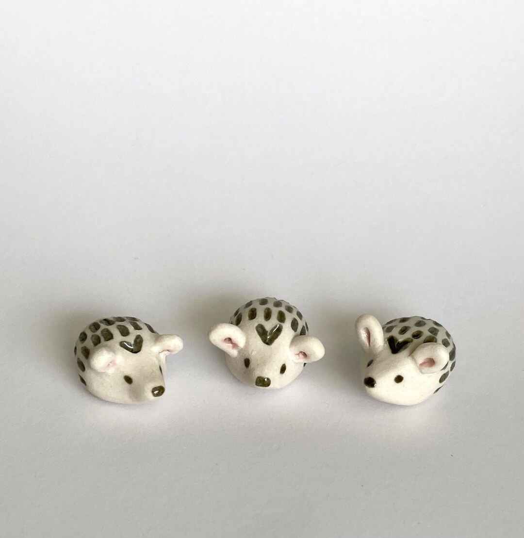 Little Porcelain Hedgehog Figurine - Handmade Ceramic Animal - Etsy