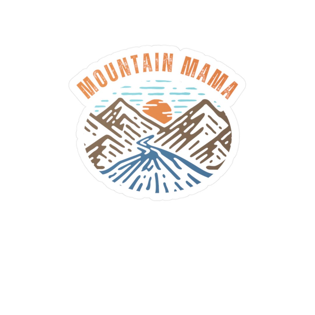 Mountain Mama Sticker: Waterproof Vinyl Decal for Outdoorsy Nature ...