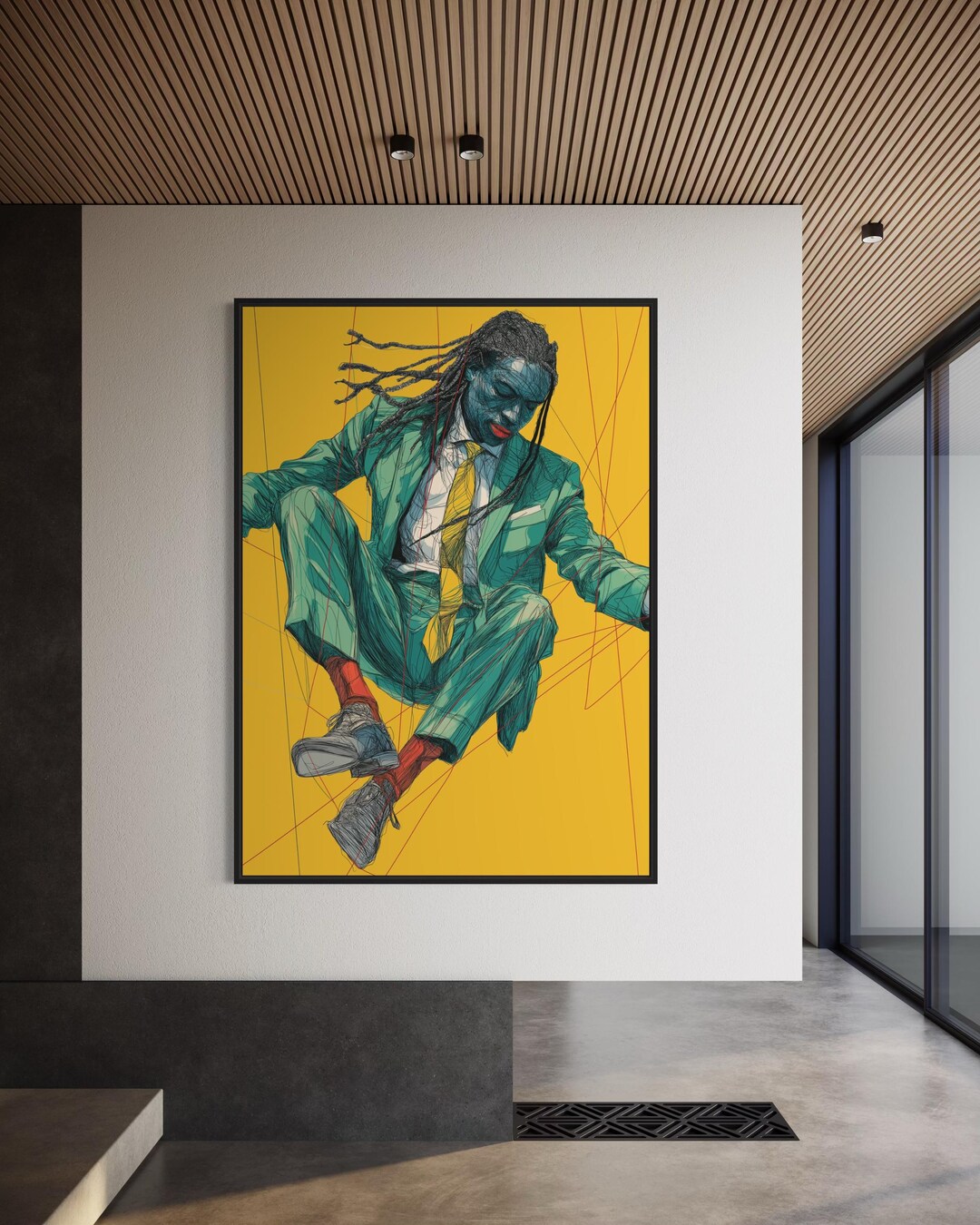 Black Boy Art, Black Art Print, Black Man Portrait Art, African ...