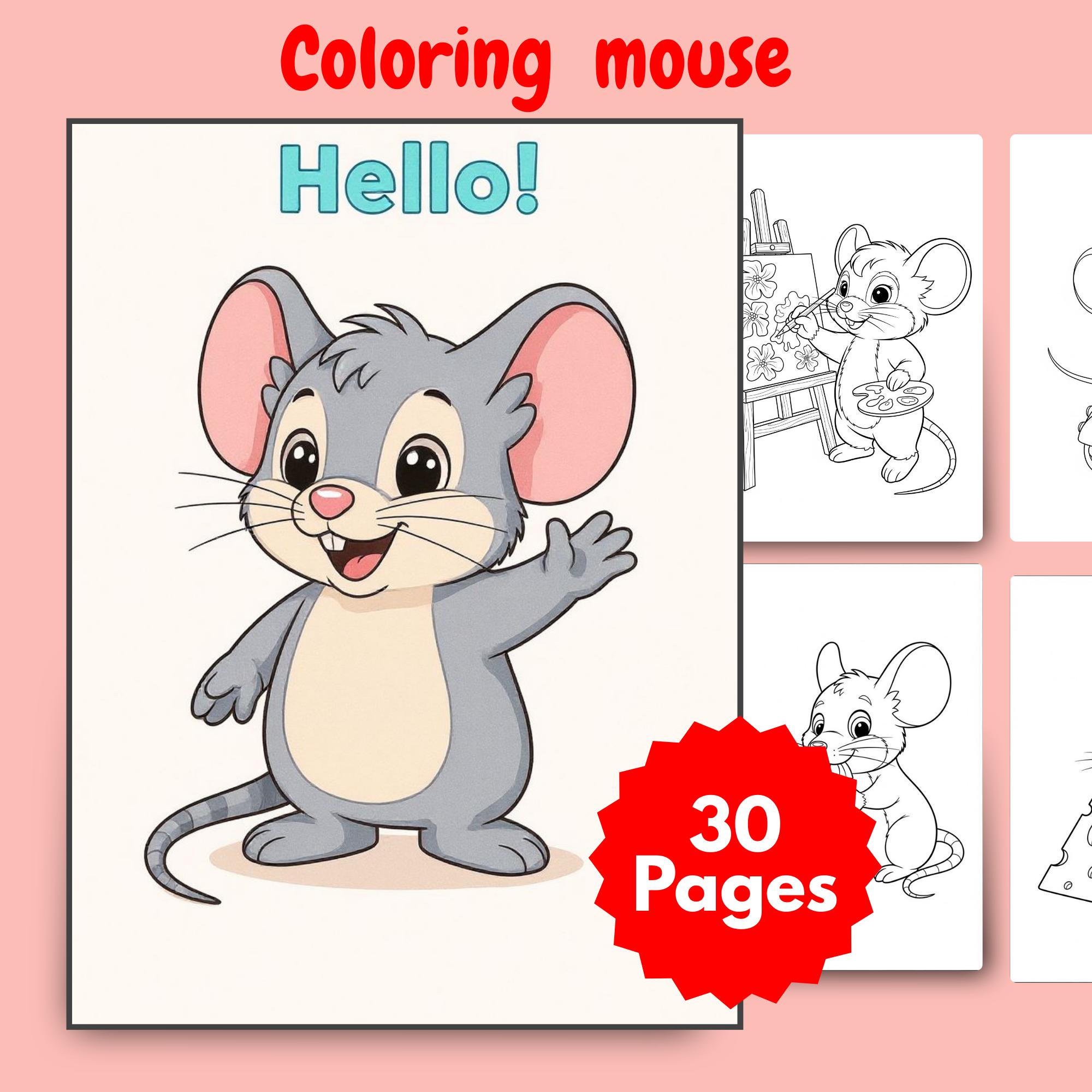 Mouse Coloring Pages | 30 Printable Mouse Coloring Sheets for Kids ...