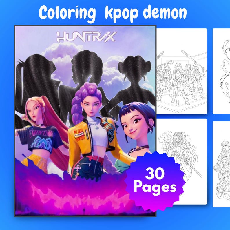 KPOP Demon Hunter Coloring Pages For, 30 Anime Girl Kpop Coloring Pages ...