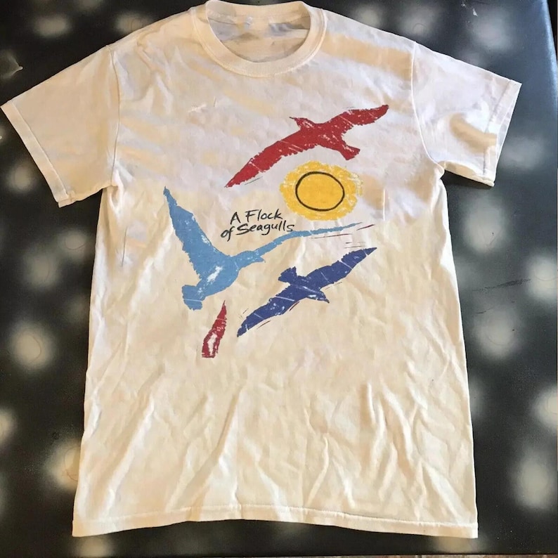 Vintage 80s Three Color the Flock Brids of Sea-gulls Fans Tour Music ...