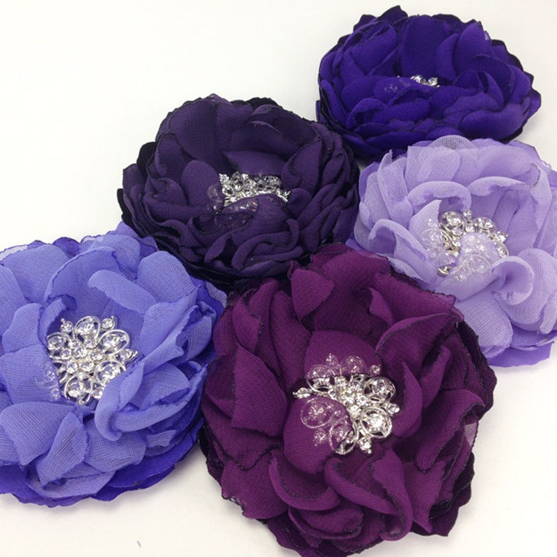 Purple Hair Flower - Etsy