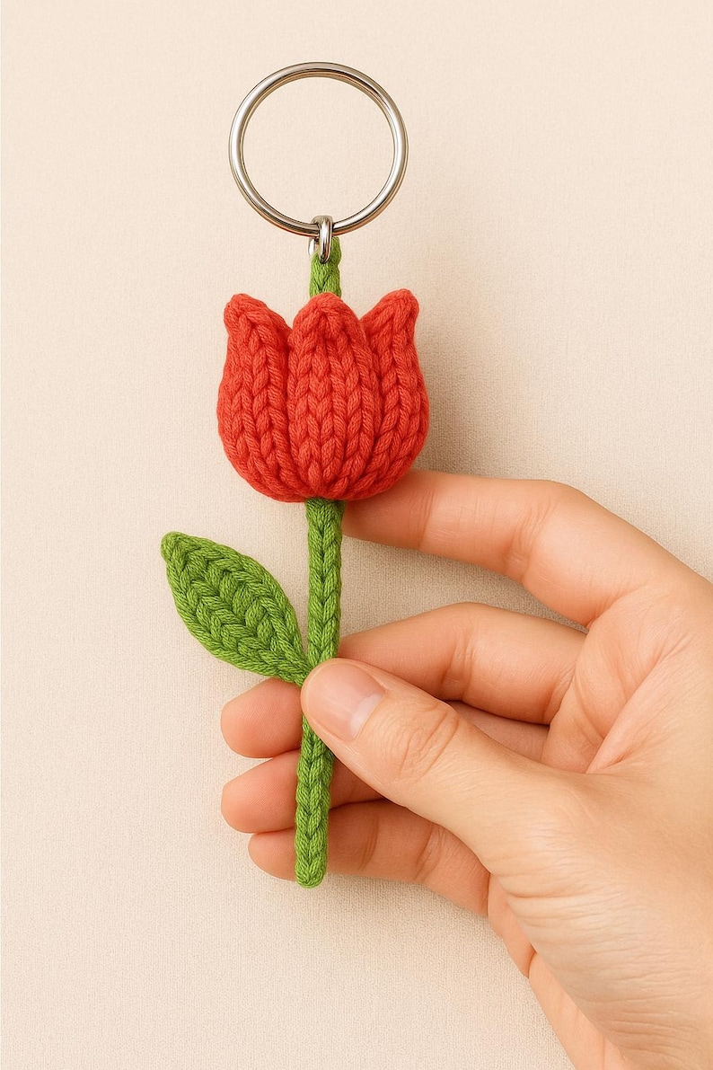 Amigurumi Crochet Tulip Keychain Pattern - Beginner-friendly PDF ...