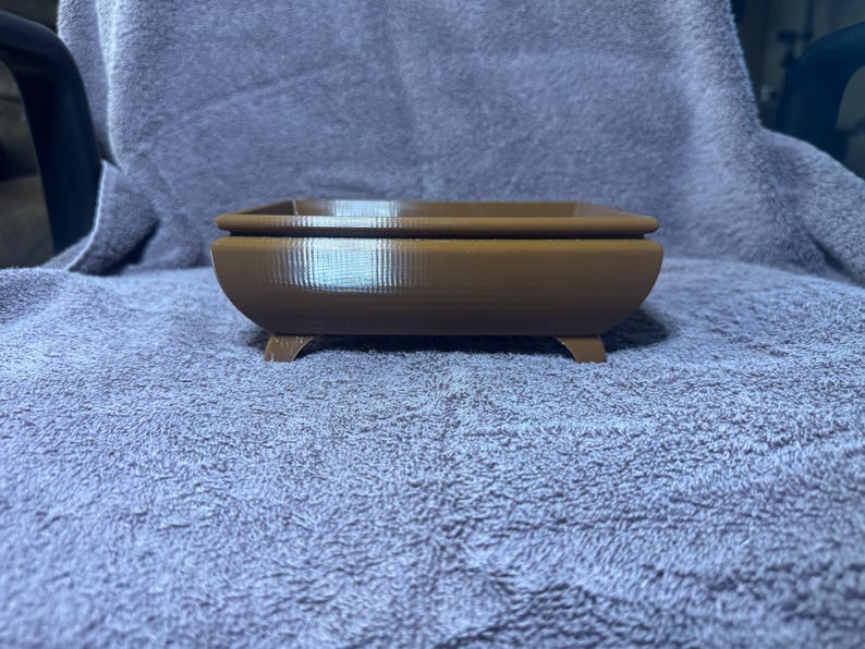 6” Potbelly Bonsai Pot. Rectangle Penjing Succulent Flower Pot - Etsy