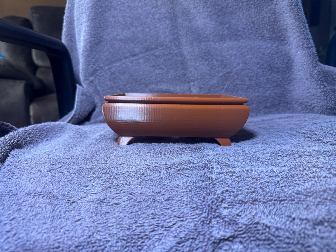 6” Potbelly Bonsai Pot. Rectangle Penjing Succulent Flower Pot - Etsy