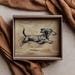 Vintage Running Dog Print, Antique Dachshund Sketch, Puppy Zoomies Art ...