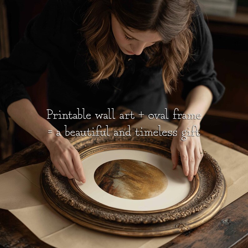 Guide to Framing Oval Antique Prints: Oval Frame Templates (.PDF ...