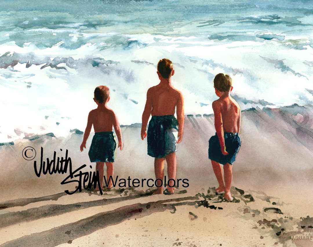 Beach Boys, Brothers, Friends, Blue Bathing Suits, Seashore, Children ...