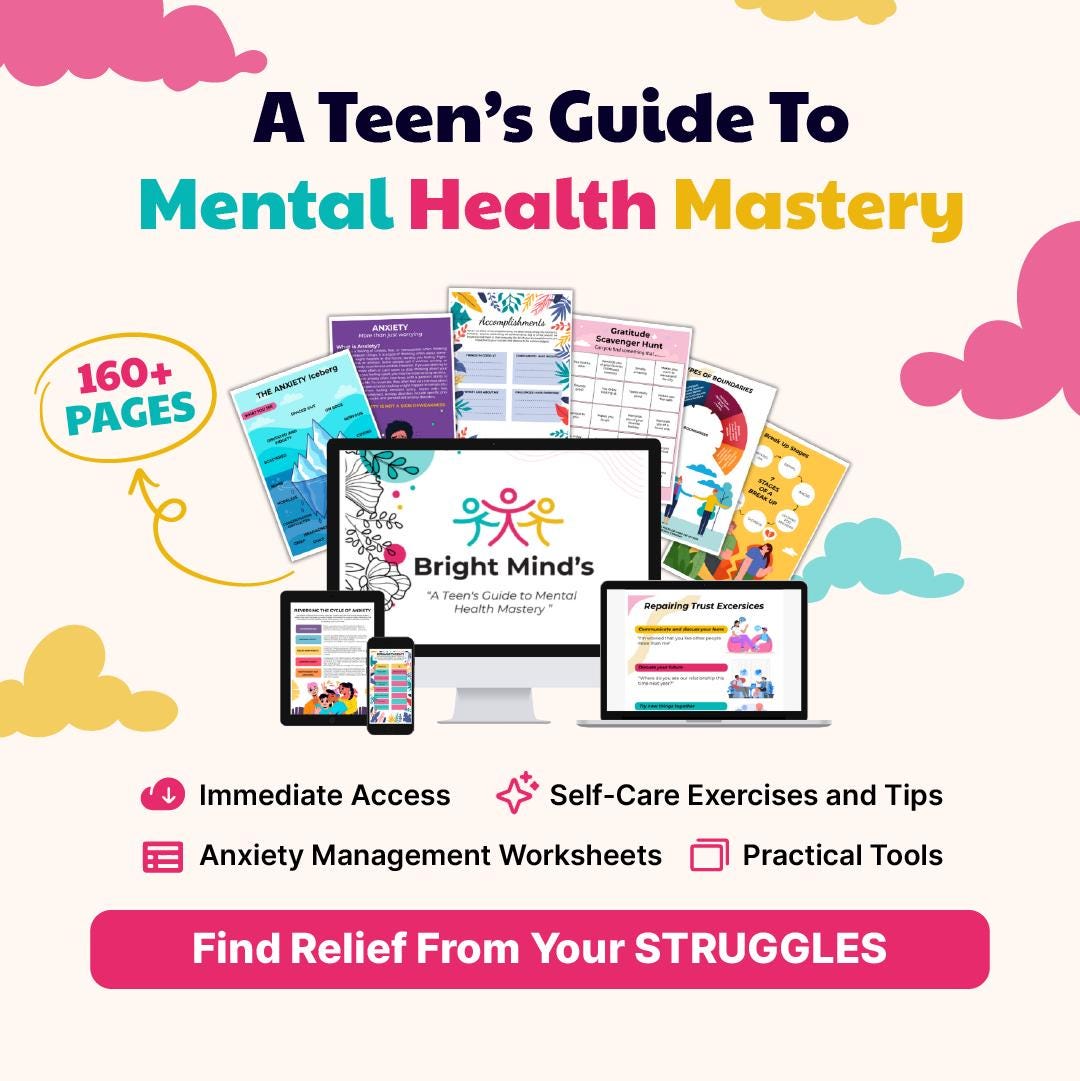 Teen Bright Mind - A Teen's Guide to Mental Health Mastery - Etsy