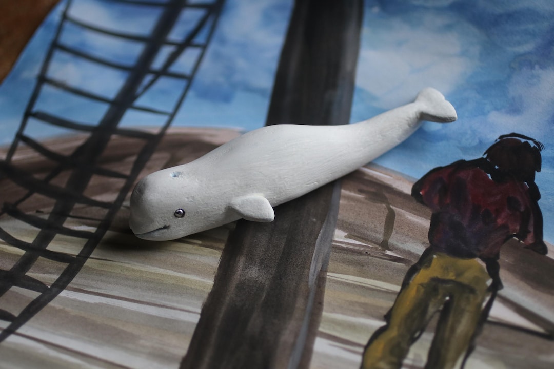 Baby Baluga - Handmade Whale Model - Etsy