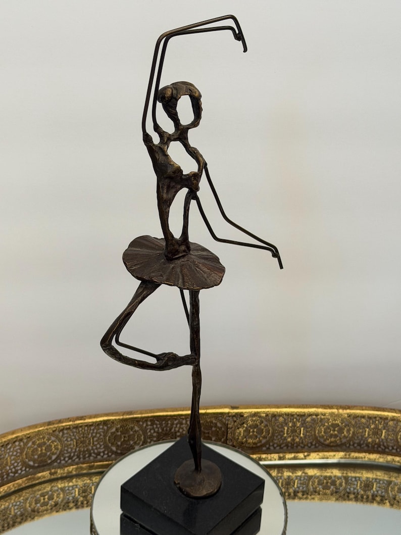 Bronze Ballerina Sculpture – Modern Abstract Ballet Dancer Statue ...