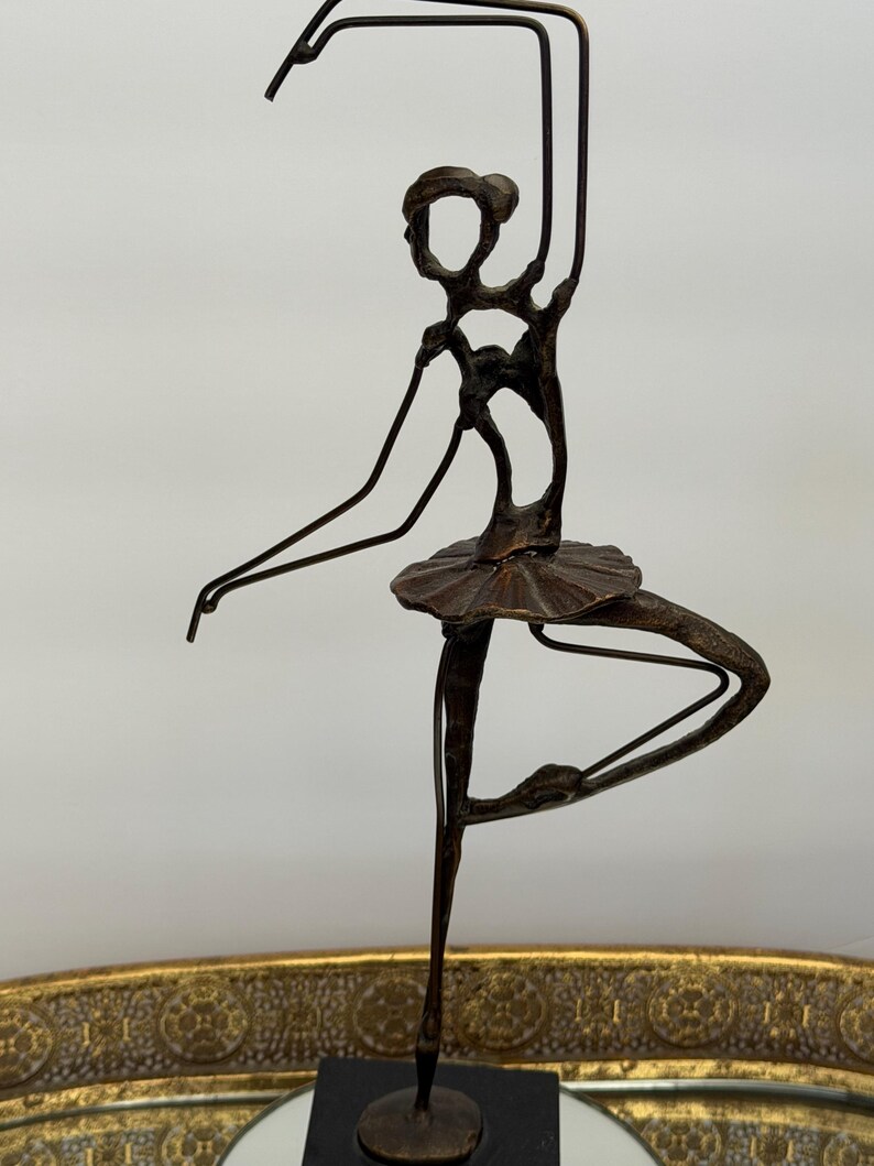 Bronze Ballerina Sculpture – Modern Abstract Ballet Dancer Statue ...