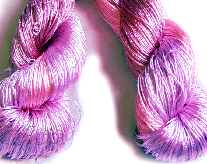 Multicolor Viscose Silk Yarn Weaving Yarn Superfine Lace Weight Bright ...