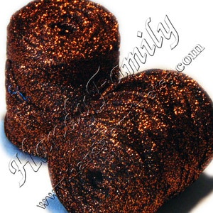 Glitter Lurex Yarn, Shine, Sparkle Yarn, Glamor Yarn, Bronze Colour ...