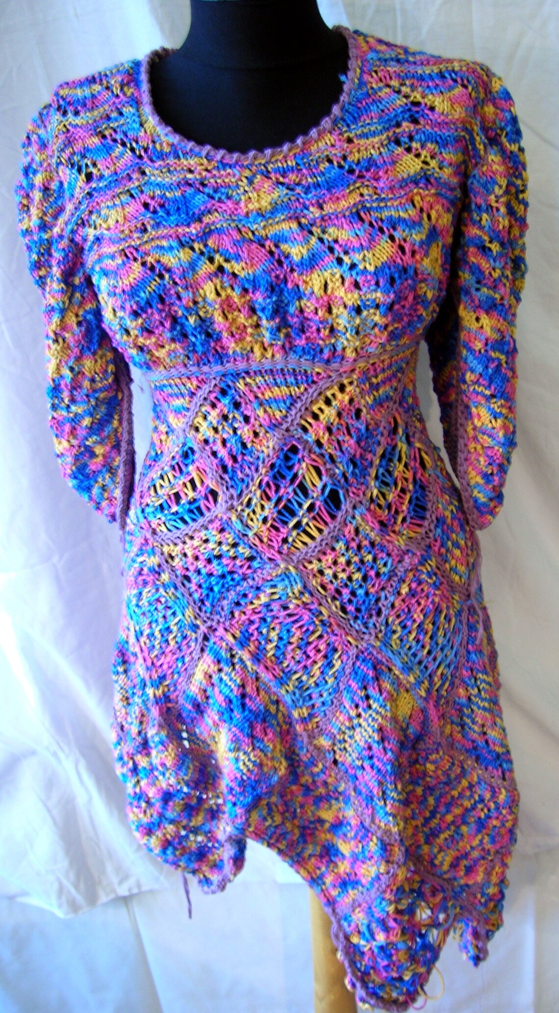 Vita Soy Yarn. Batik Multicolor Yarn in Pinks, Blues and Yellows. Vegan ...