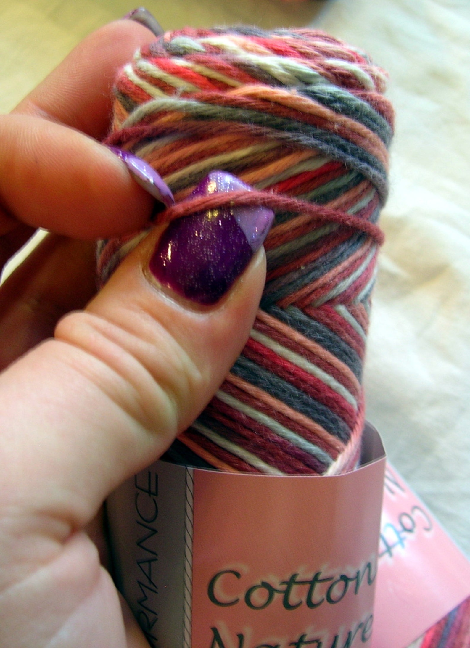 Cotton Nature Yarn Hypoallergenic yarn variegated yarn | Etsy