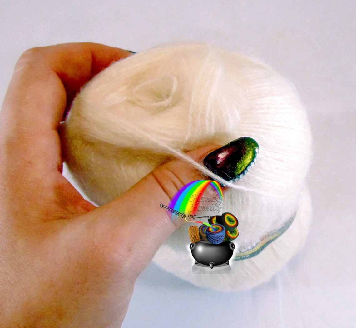 Angora Rabbit. Аngora Yarn. Rabbit Yarn. White Rabbit White - Etsy