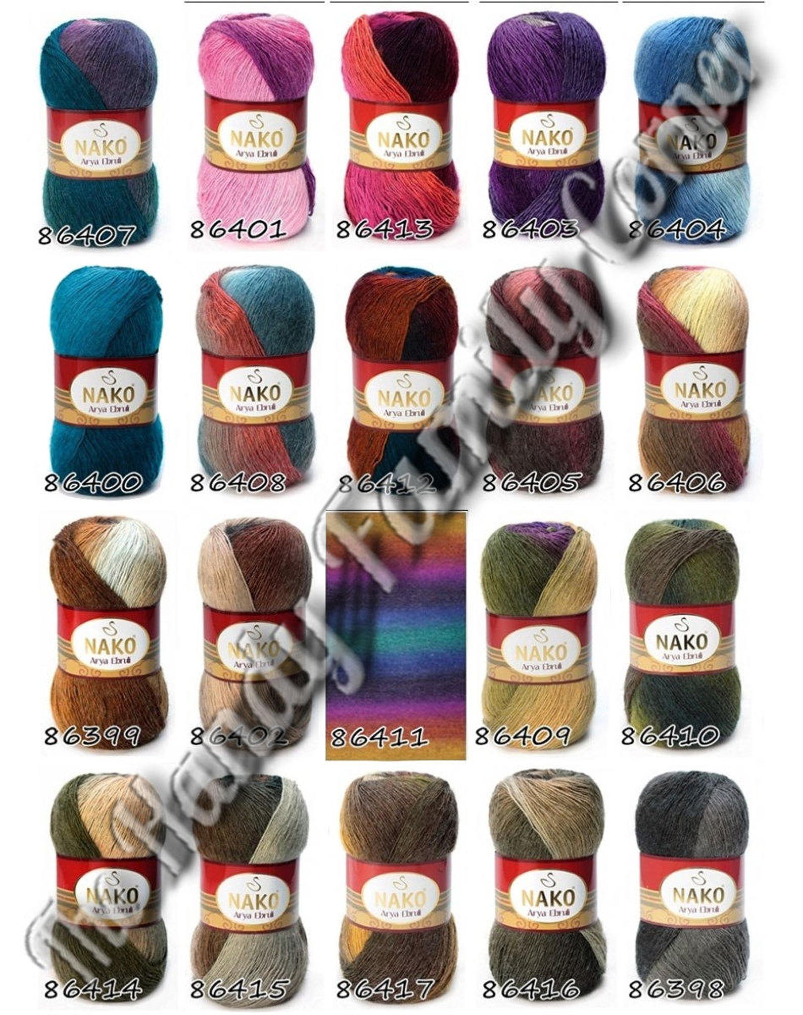 Nako Arya Ebruli. Alpaca Yarn. Mohair Shaw Lyarn. Alpaca - Etsy