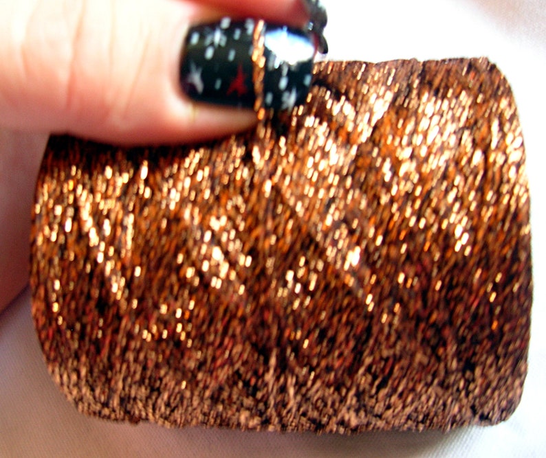 Glitter Yarn Shine Sparkle Yarn Bronze 107 Color Yarn | Etsy