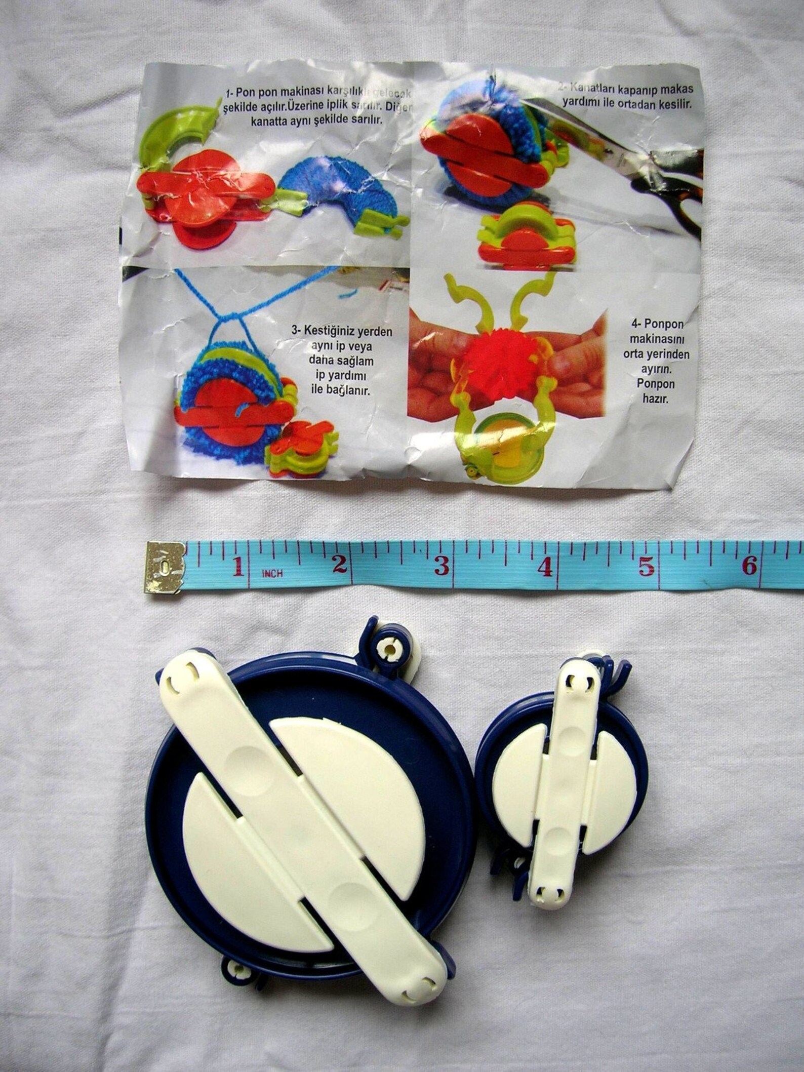 Pom Pom Makers Clever Tool for Making Pom-poms Set of 2 - Etsy