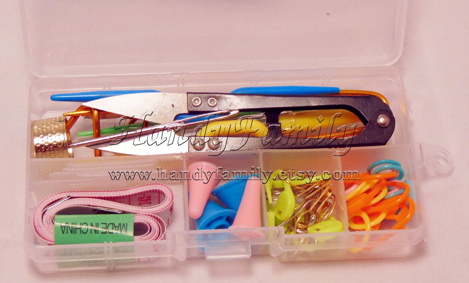 Box of Basic Knitting and Sewing Tools Accessories Supplies | Etsy