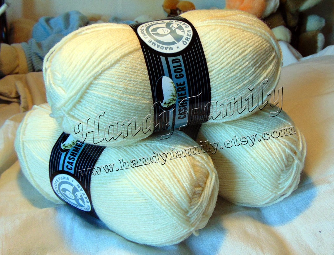 Cashmere Gold by Madame Tricote Paris. Natural Cashmere. Hand - Etsy